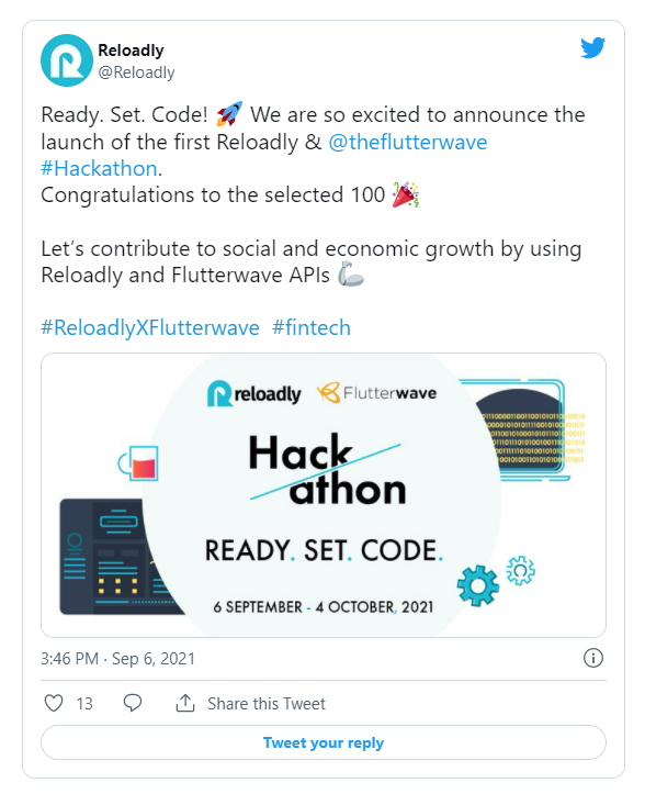 The Reloadly And Flutterwave Hackathon Story Reloadly