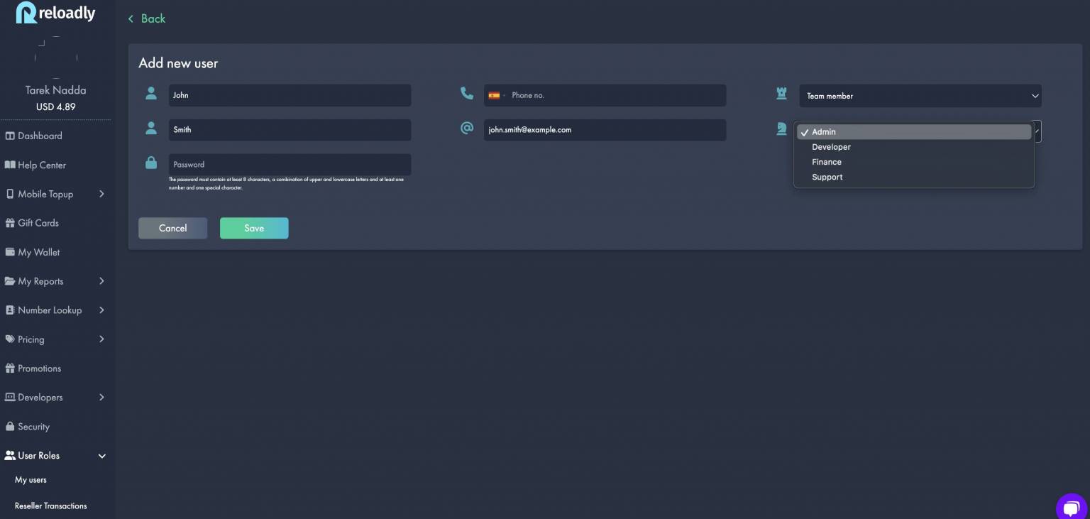 Reloadly Launches New User Roles for Enhanced Autonomy - Reloadly